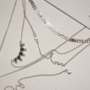 Icing | Jewelry | New Simulated Crystal Layered Choker Necklace Nwt ...